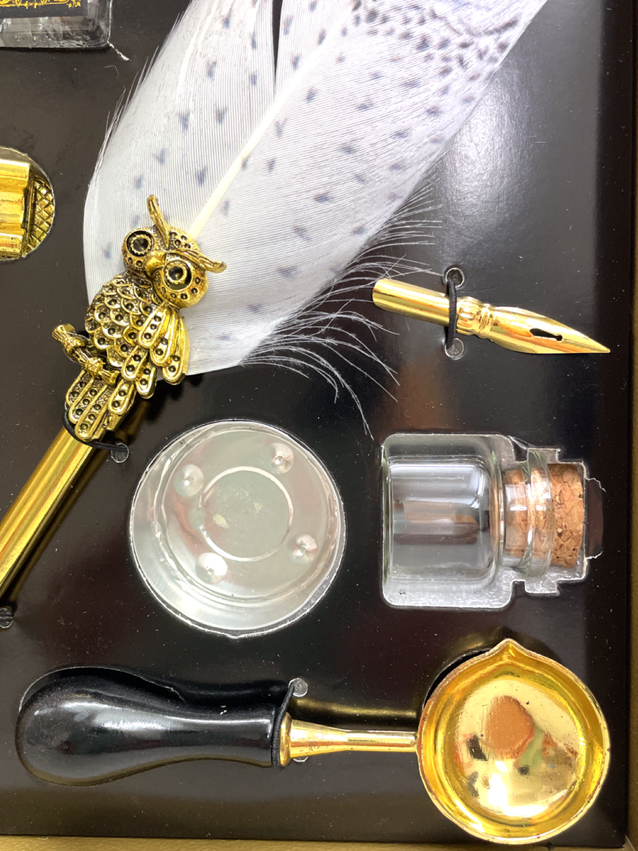 Owl Feather Calligraphy Set – Wicked Crystals and Things