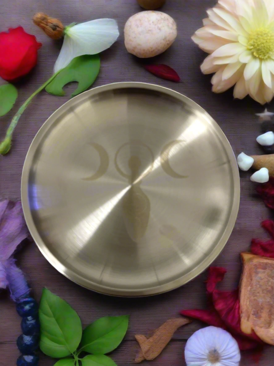 Altar Dish - Triple Moon Goddess – Wicked Crystals and Things