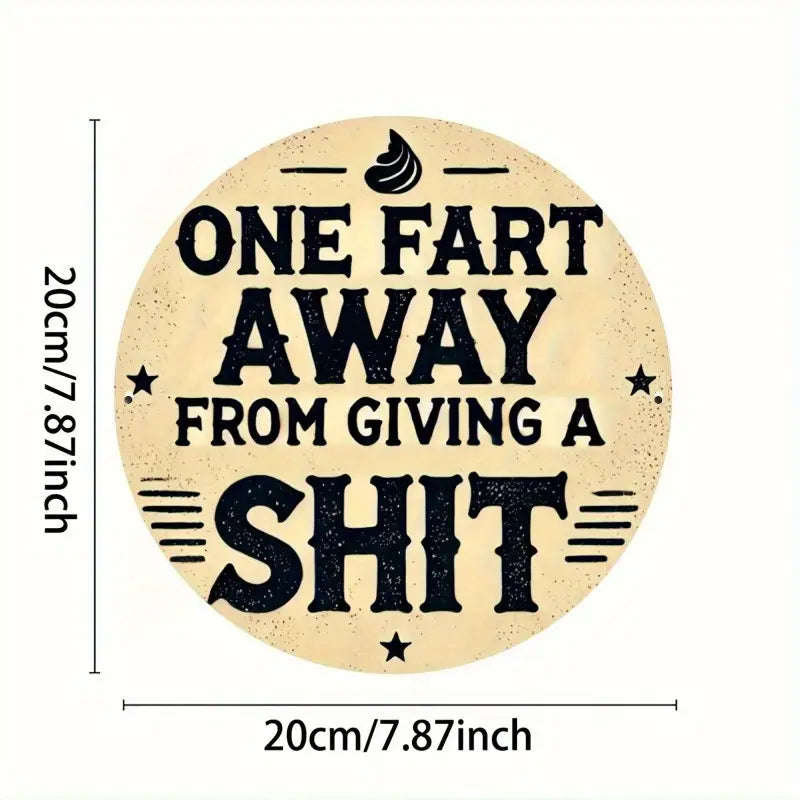 "Giving A Shit" Sign – Wicked Crystals and Things