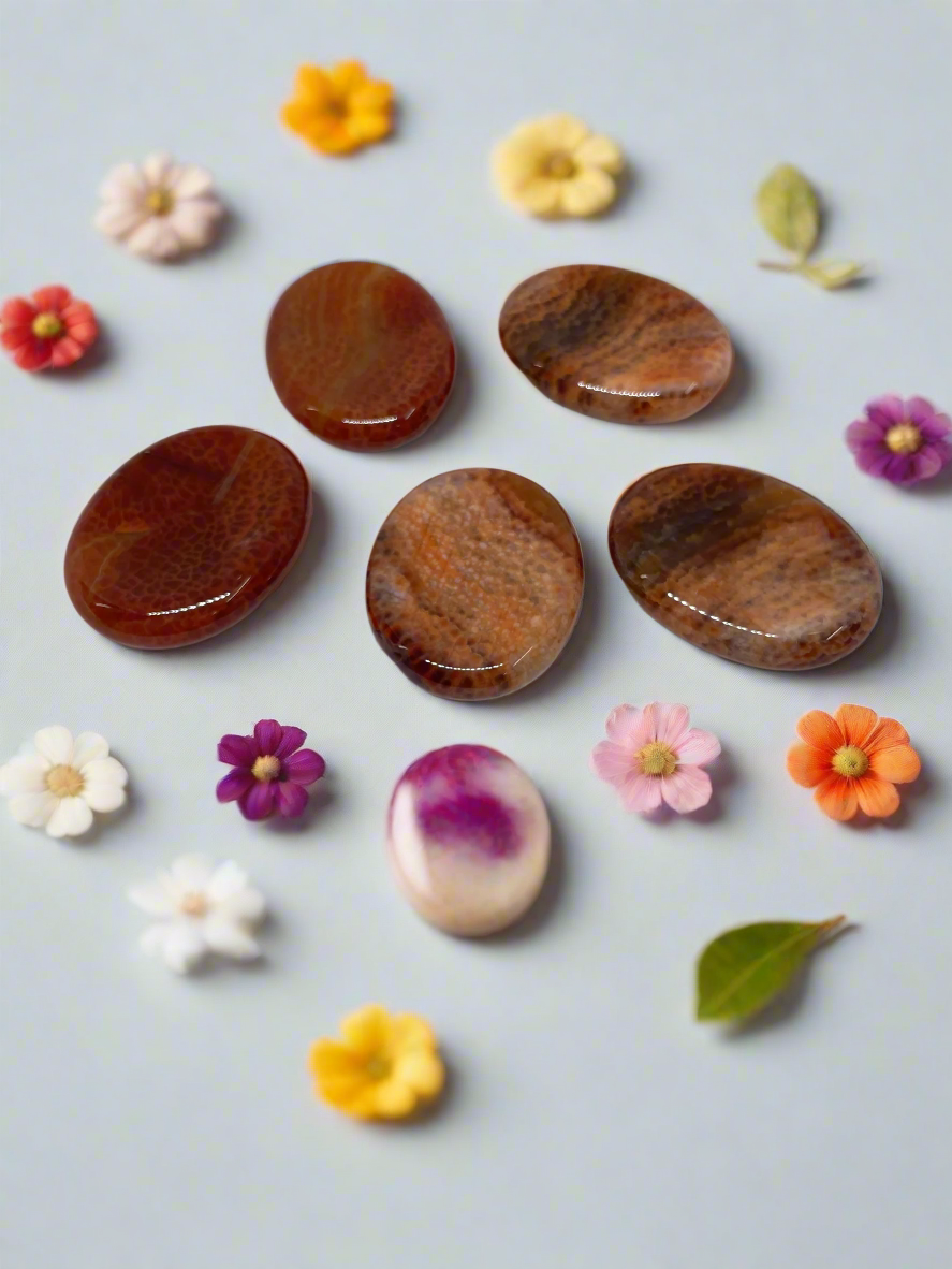 Snakeskin Agate Worry Stone – Wicked Crystals and Things