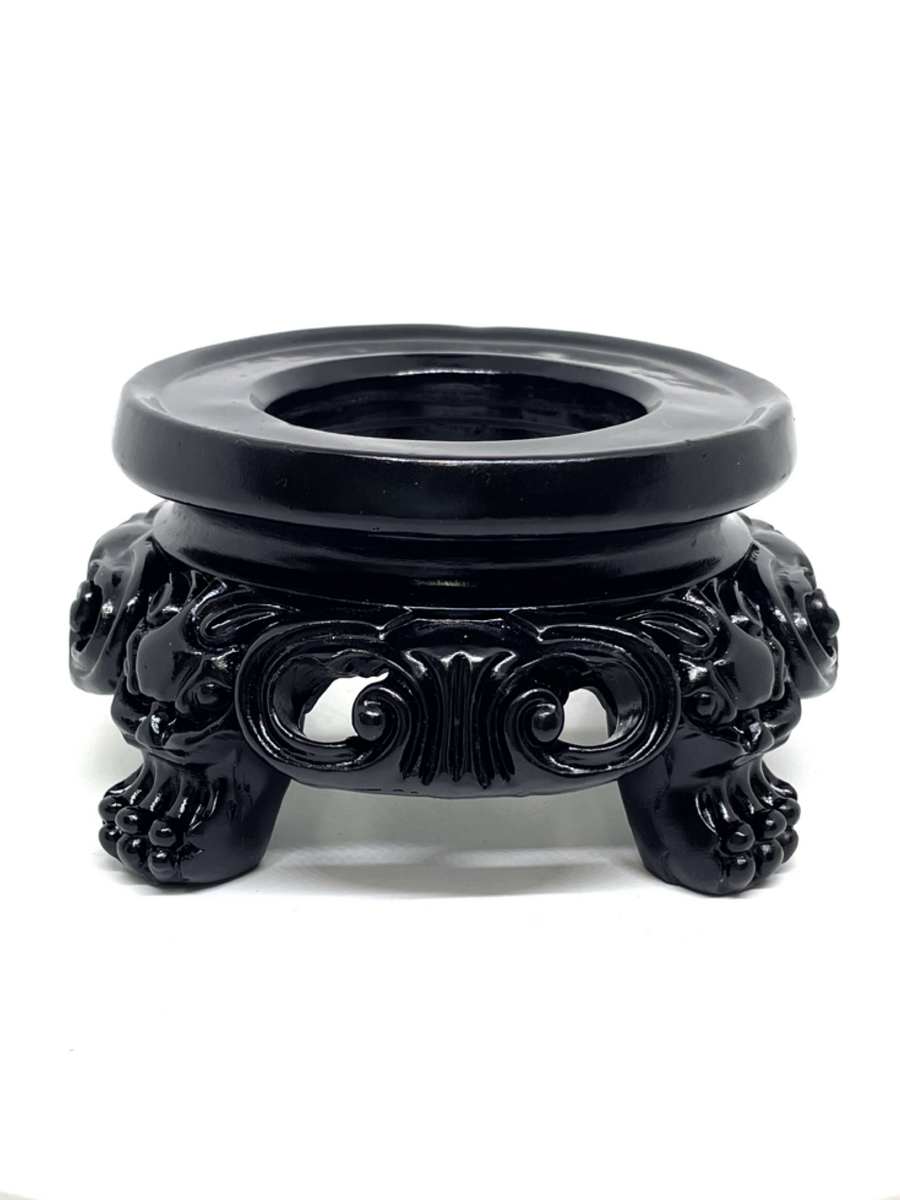 Black Ornate Sphere Stand – Wicked Crystals and Things