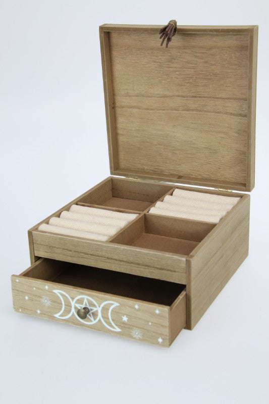 Square MDF Jewellery Box 20cm – Wicked Crystals and Things