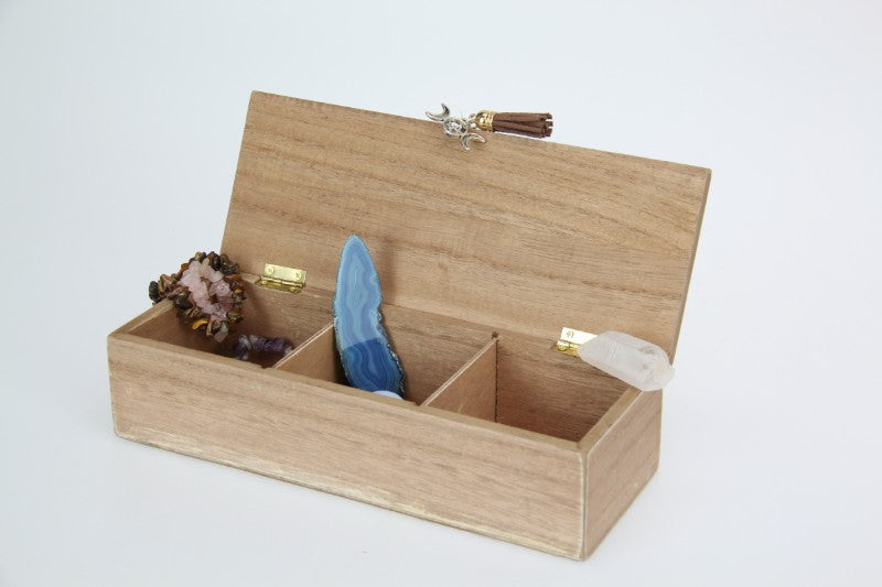 3 Slot MDF Box - 24cm x 9cm – Wicked Crystals and Things