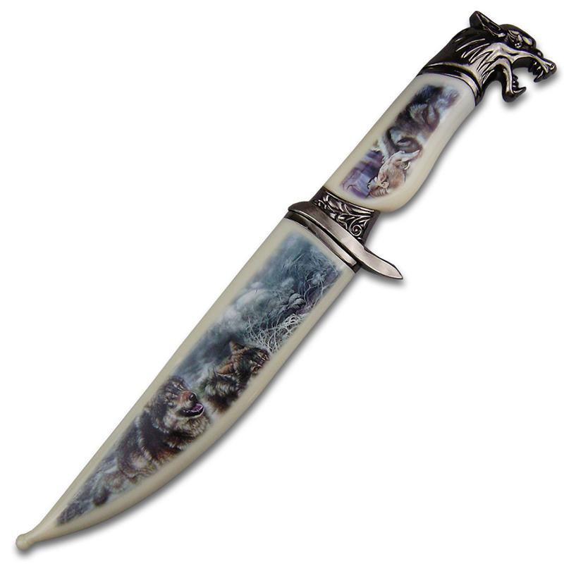 Wolf Bowie Knife - 35cm – Wicked Crystals and Things