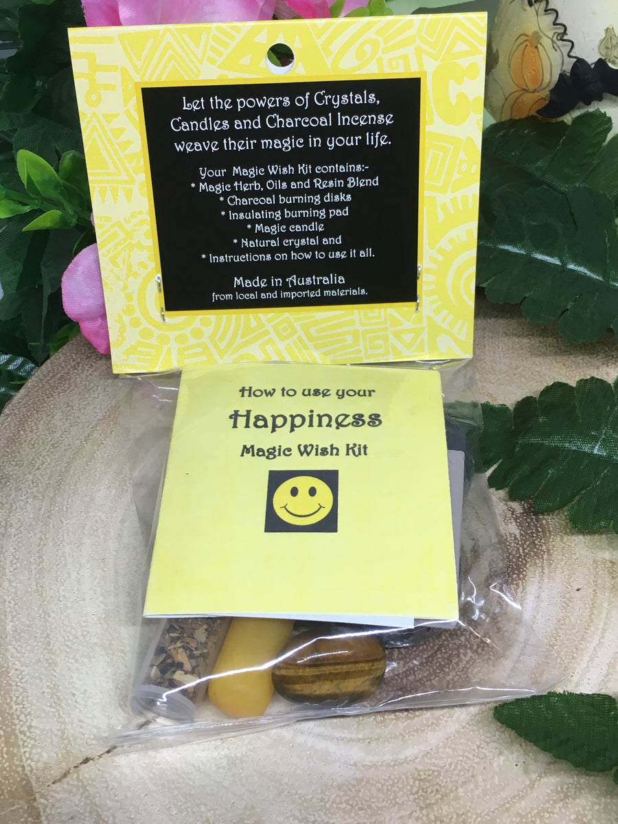 Magic Wish Kit - HAPPINESS – Wicked Crystals and Things