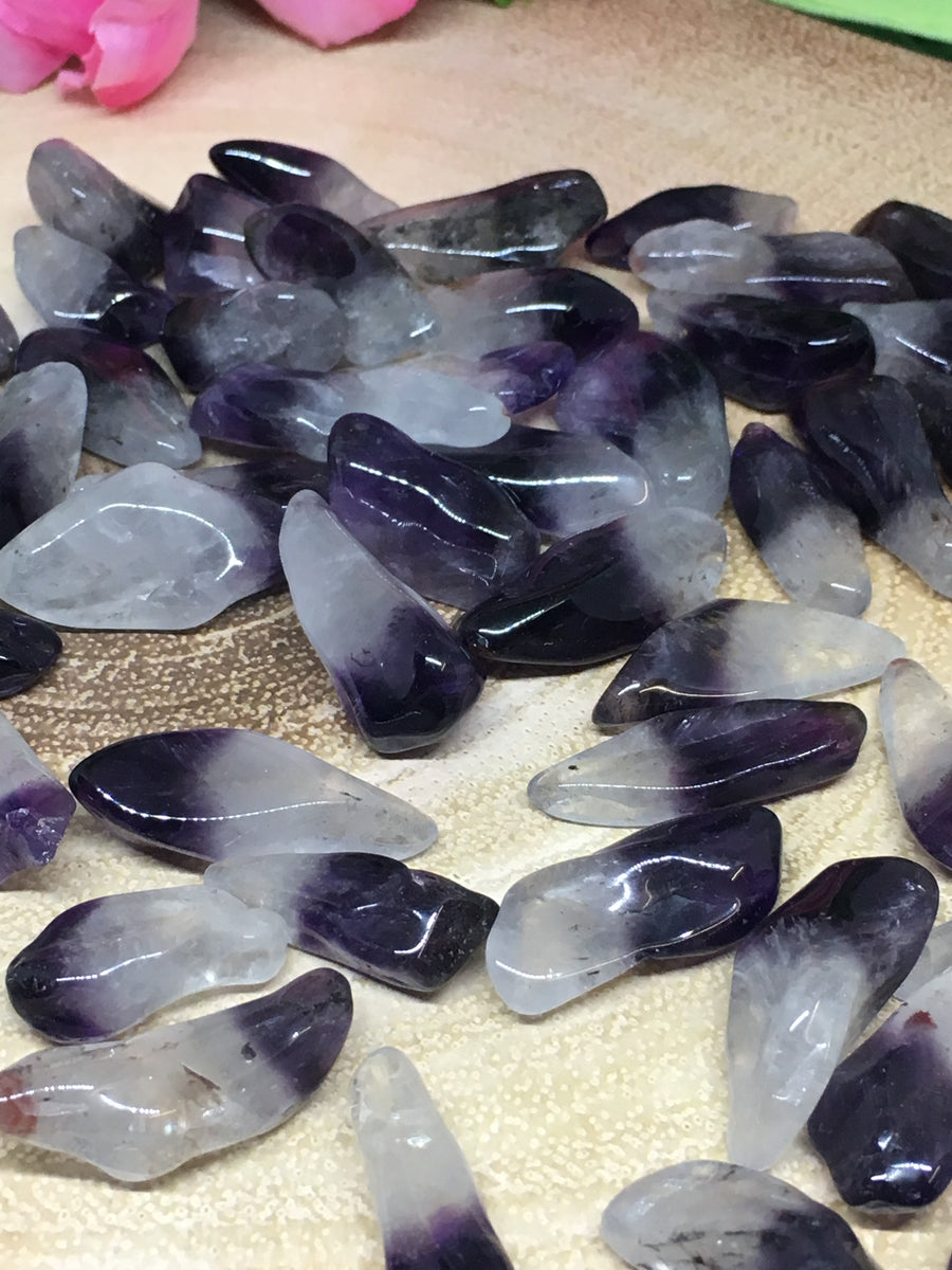 Amethyst Dog Tooth Tumble Stones (pkt of 3) – Wicked Crystals and Things