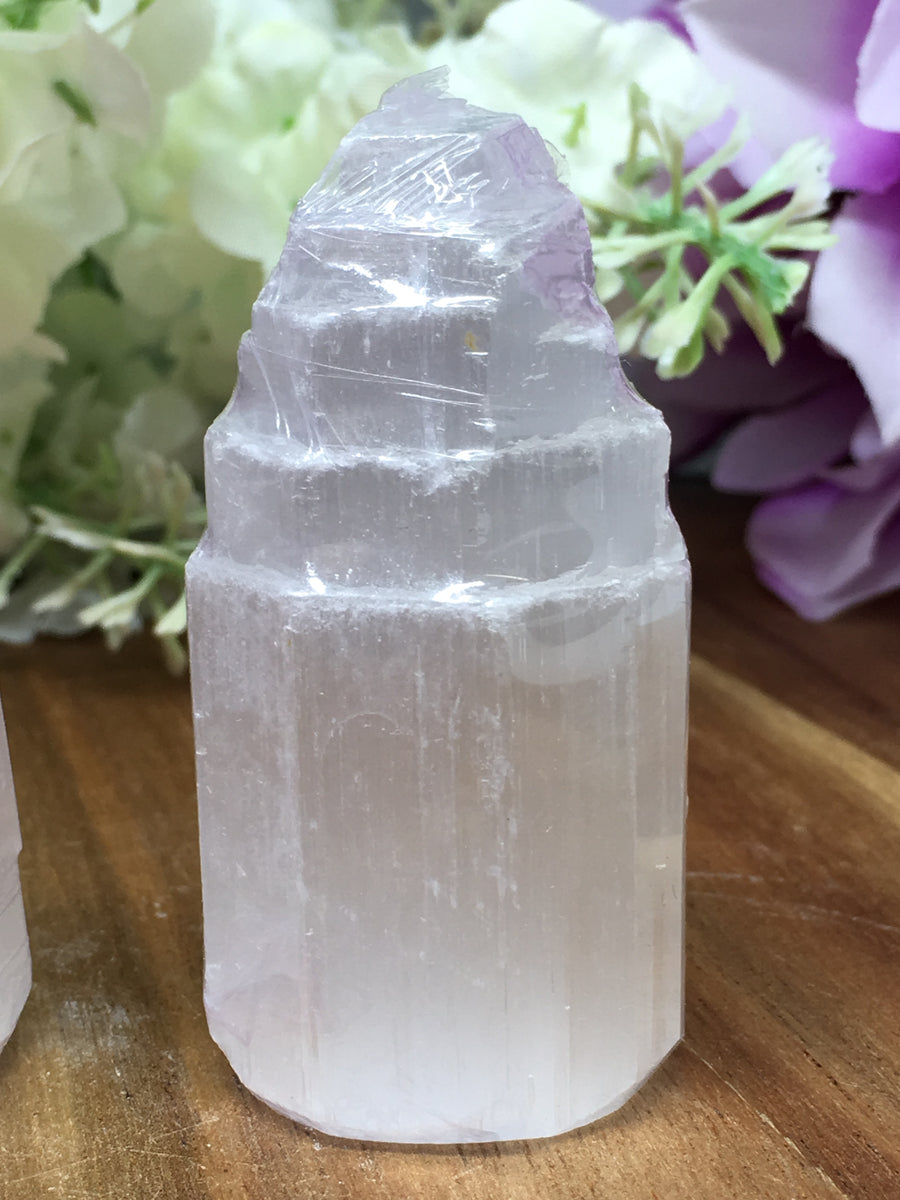 Mini Selenite Tower – Wicked Crystals and Things