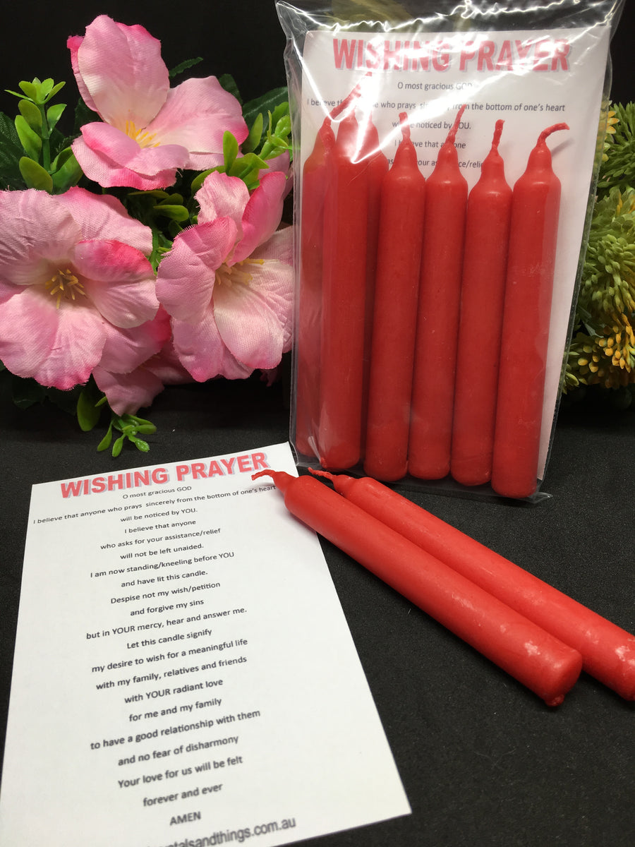Wishing Candle - Red – Wicked Crystals and Things