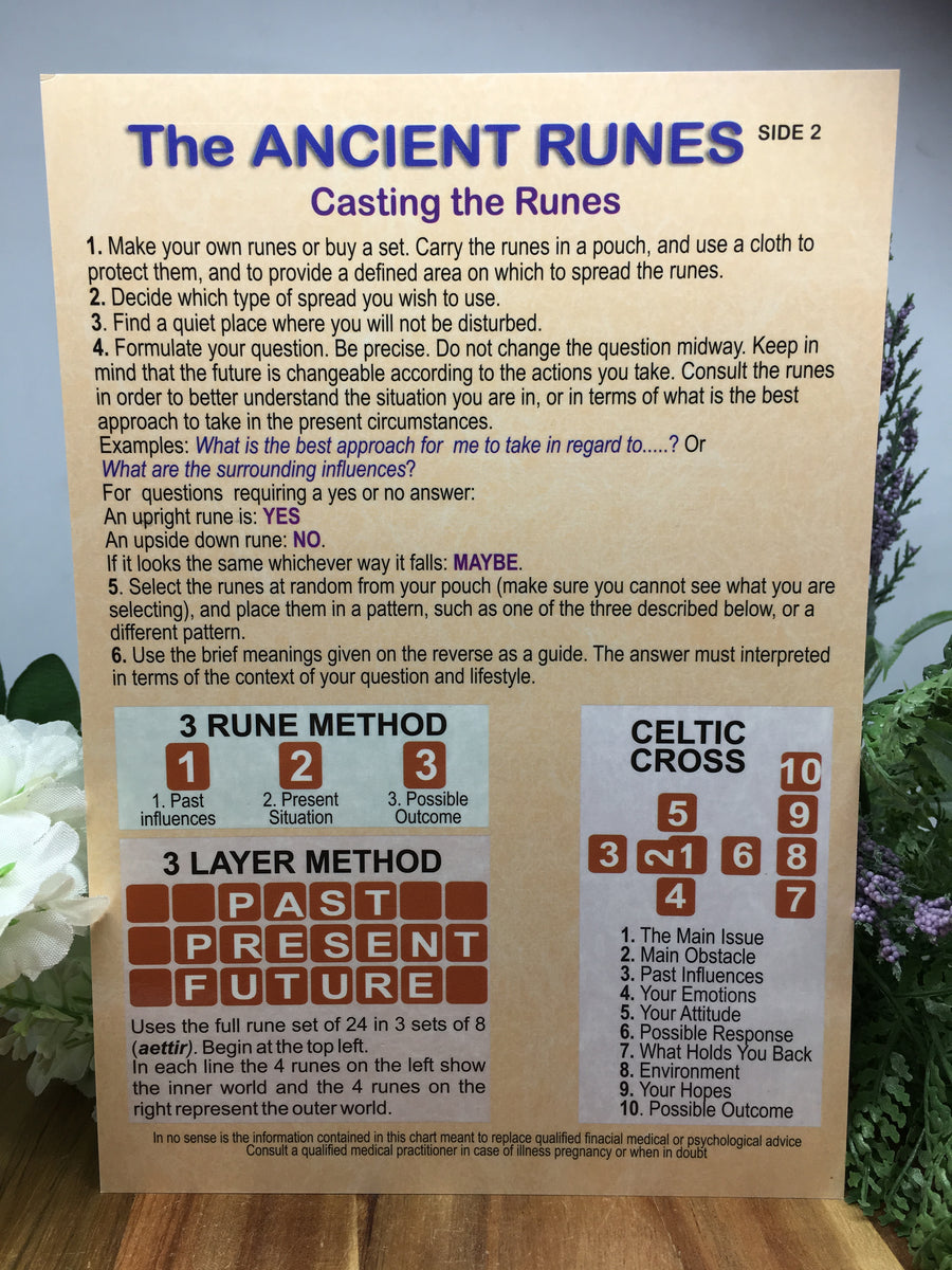 The Ancient Runes (A5 chart) – Wicked Crystals and Things