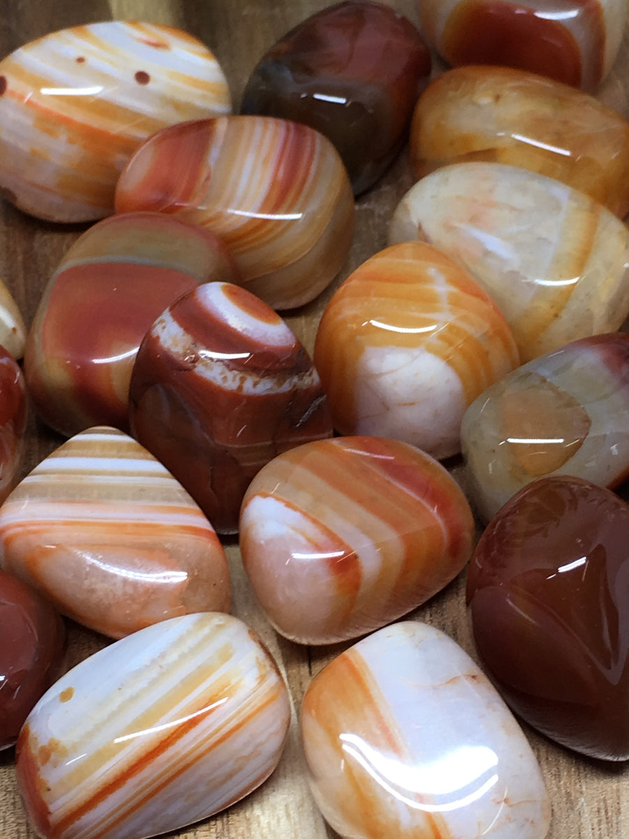 Red Banded Jasper Tumble Stones – Wicked Crystals and Things