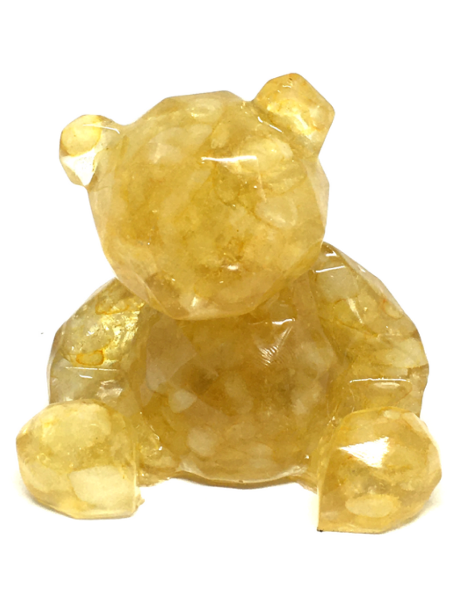 Sitting Teddy Bear - Citrine – Wicked Crystals and Things