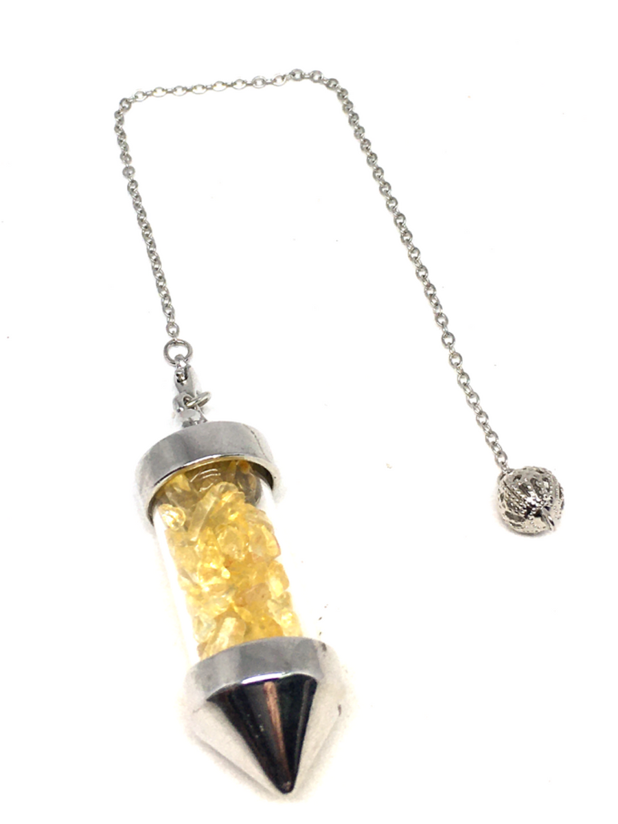 Citrine Chips Pendulum – Wicked Crystals and Things