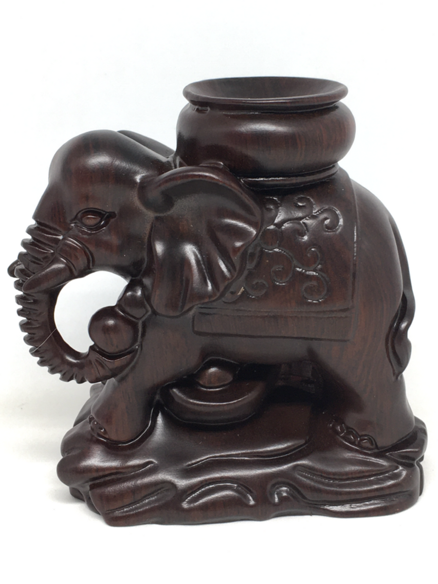 Wooden Elephant Sphere Stand – Wicked Crystals and Things