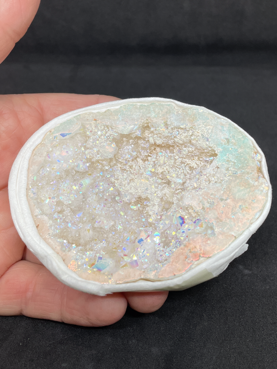 Angel Aura Quartz Geode #54 – Wicked Crystals and Things