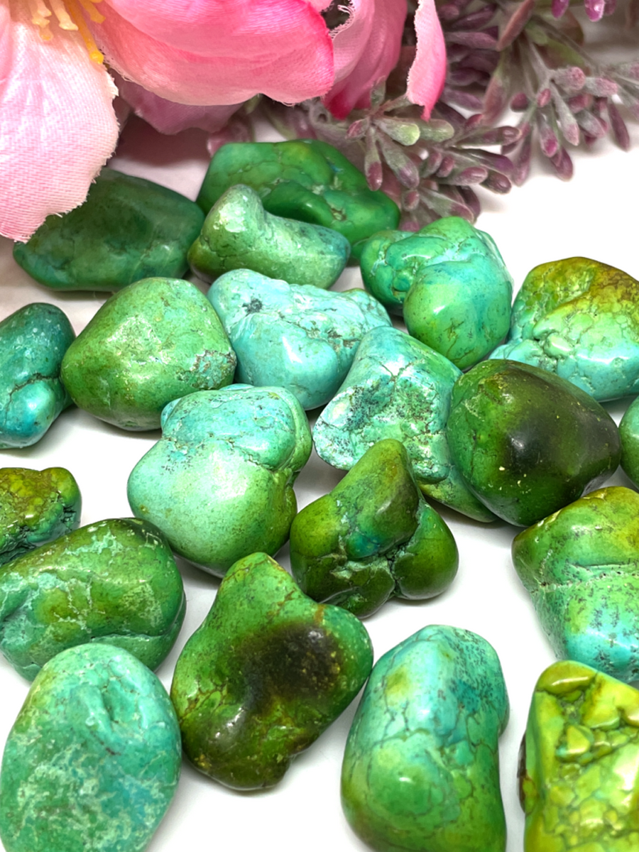 Green Magnesite Tumble Stones – Wicked Crystals and Things