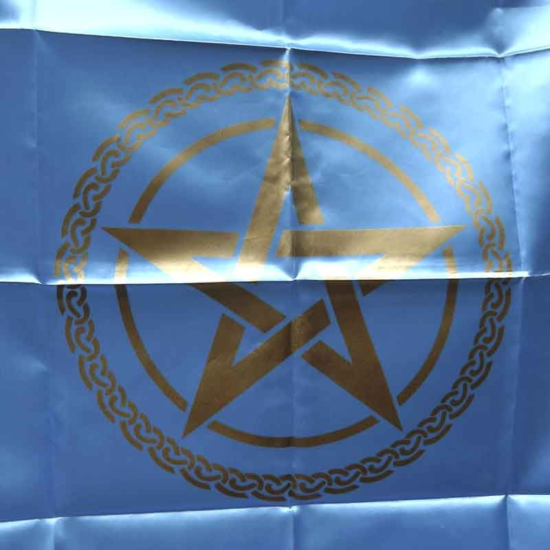 Pentagram Satin Altar Cloths - Varies Colours – Wicked Crystals and Things