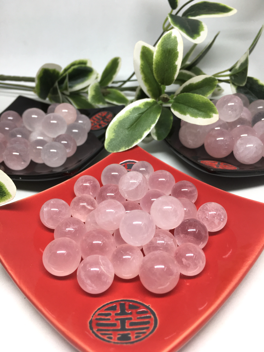 Rose Quartz Mini Spheres - 12mm to 18mm – Wicked Crystals and Things
