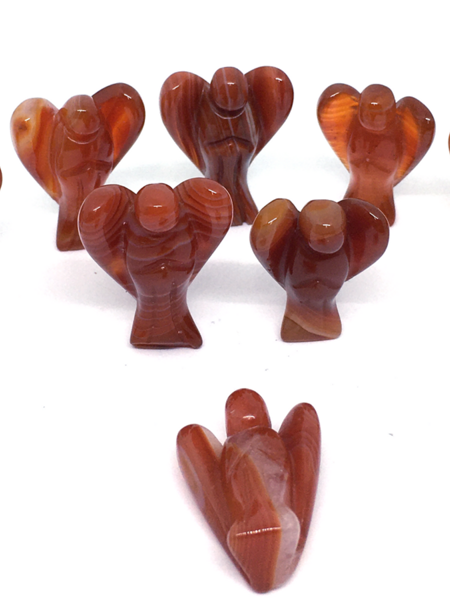 Carnelian Mini Angels – Wicked Crystals and Things
