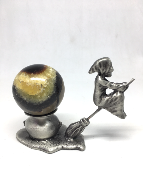Witch Pewter Sphere Stand – Wicked Crystals and Things