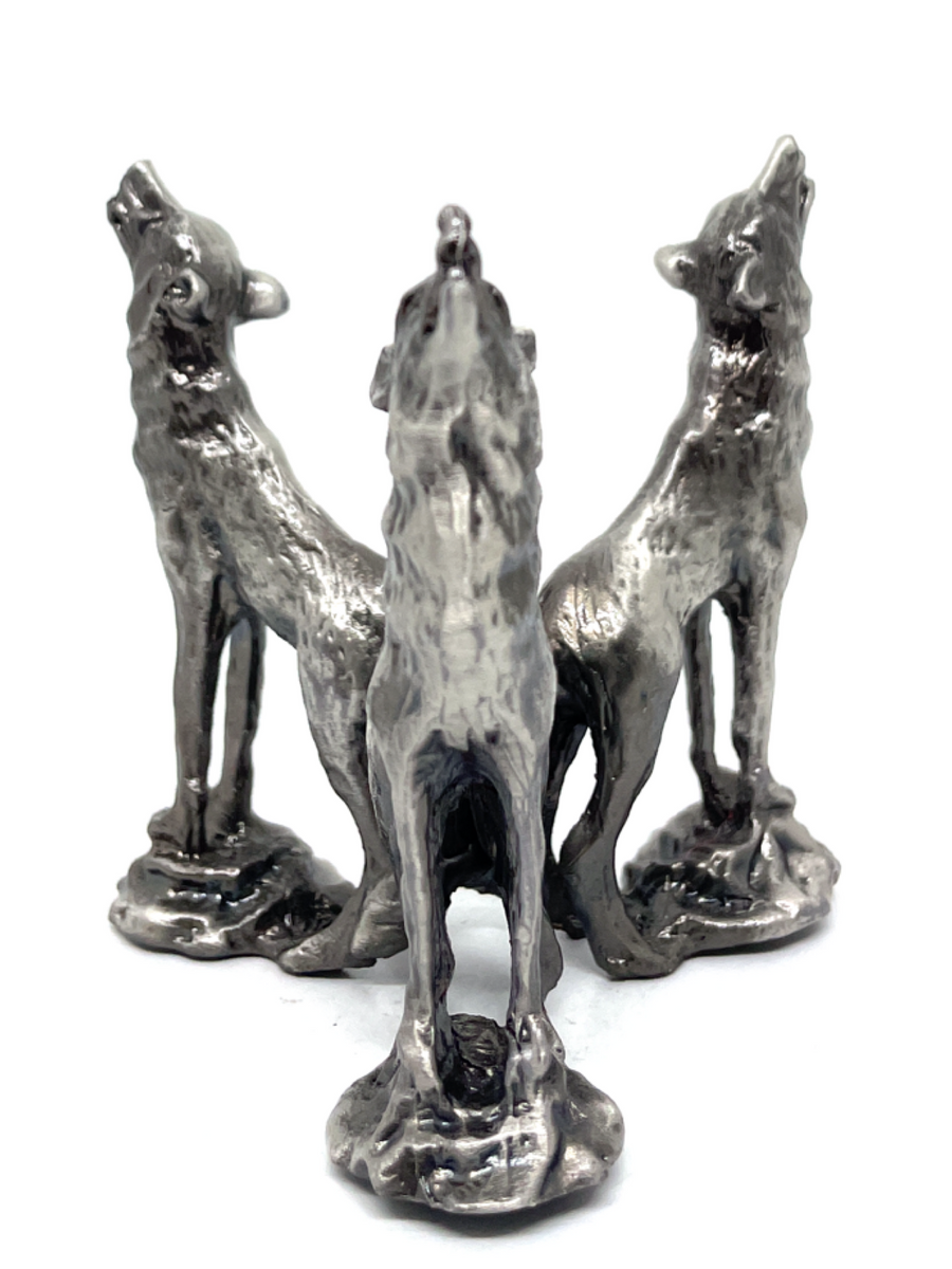 Wolf Pewter Sphere Stand – Wicked Crystals and Things