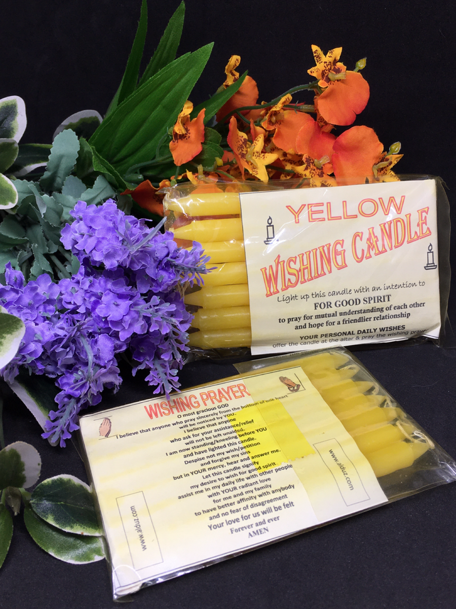 Wishing Candle - Yellow – Wicked Crystals and Things